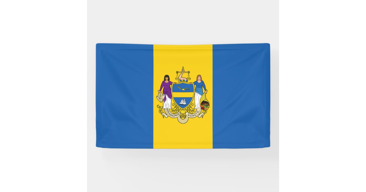 City Flag of Philadelphia (Pennsylvania) Banner | Zazzle