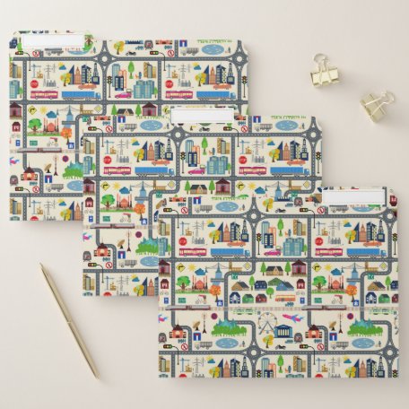 City Map Pattern Fabric | Zazzle