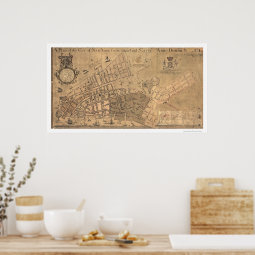 City Of New York Map 1755 Poster | Zazzle
