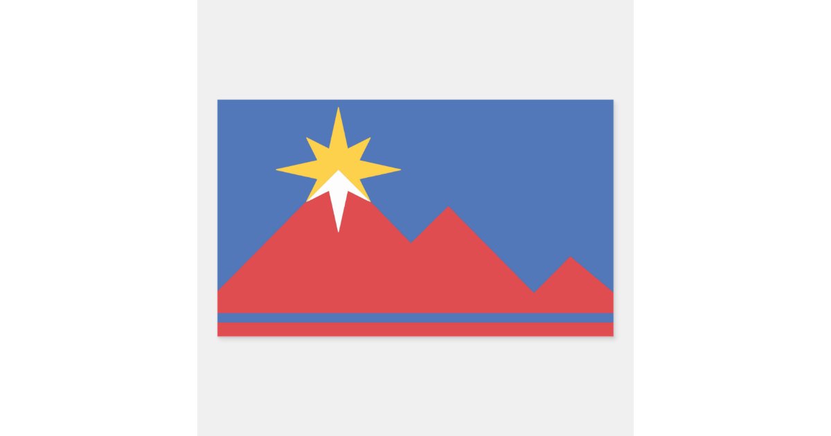 City of Pocatello Flag Stickers | Zazzle