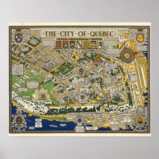 City of Quebec Map Poster | Zazzle