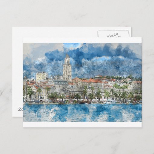 City of Split in Croatia Postcard | Zazzle