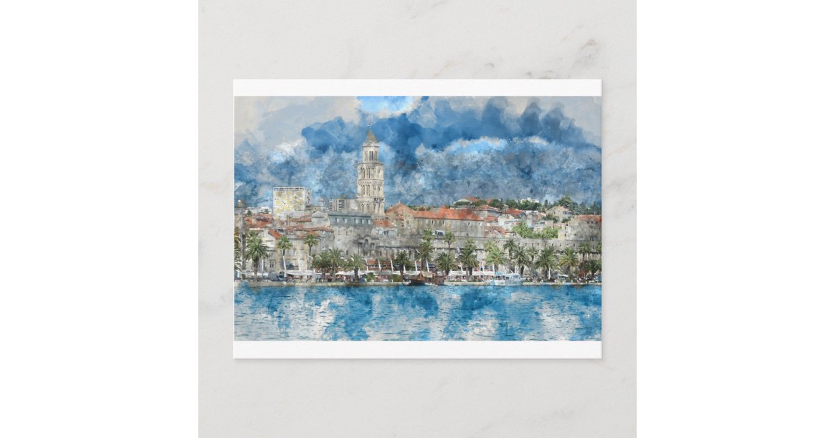City of Split in Croatia Postcard | Zazzle