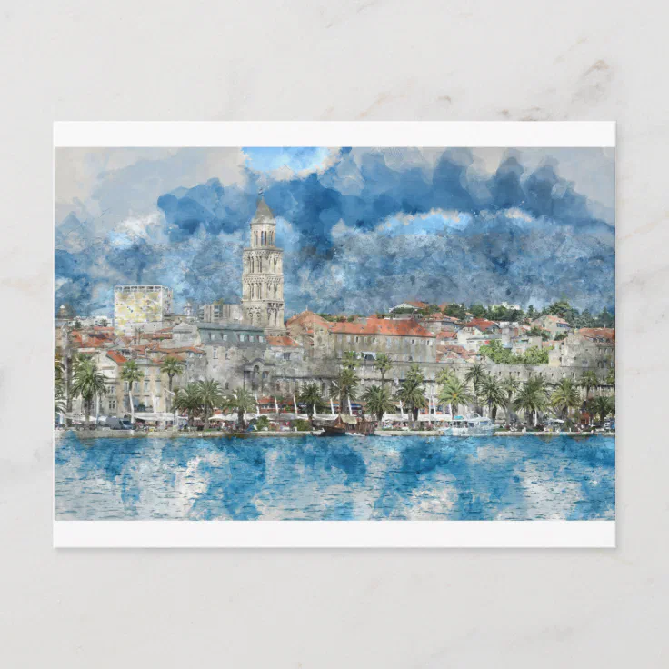 City of Split in Croatia Postcard | Zazzle