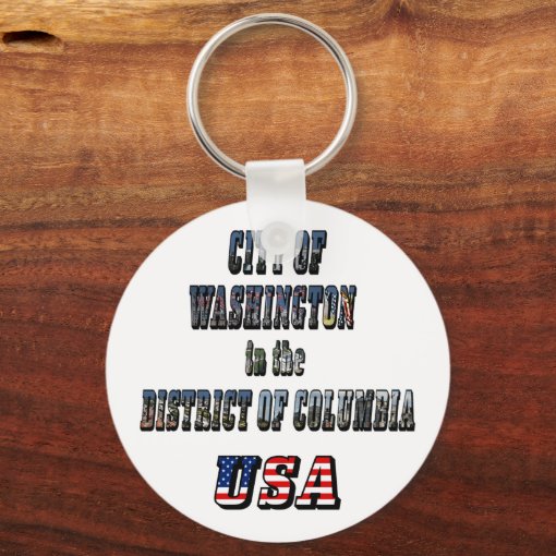 City of Washington in the District of Columbia USA Keychain | Zazzle