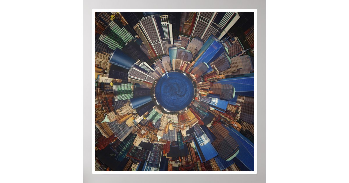 City Scene Surround Poster | Zazzle