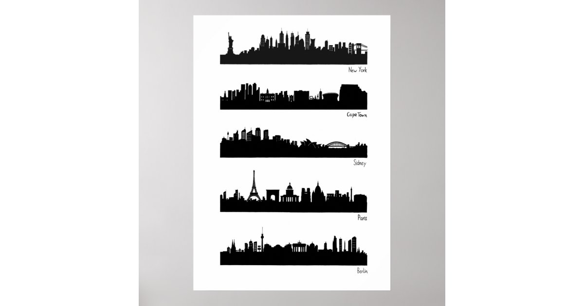 City Skylines - World Poster | Zazzle