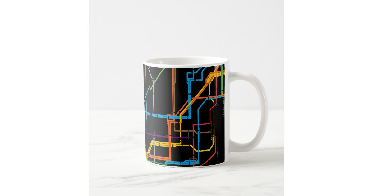 City subway map coffee mug | Zazzle