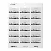 Cityscape Address Label | Zazzle