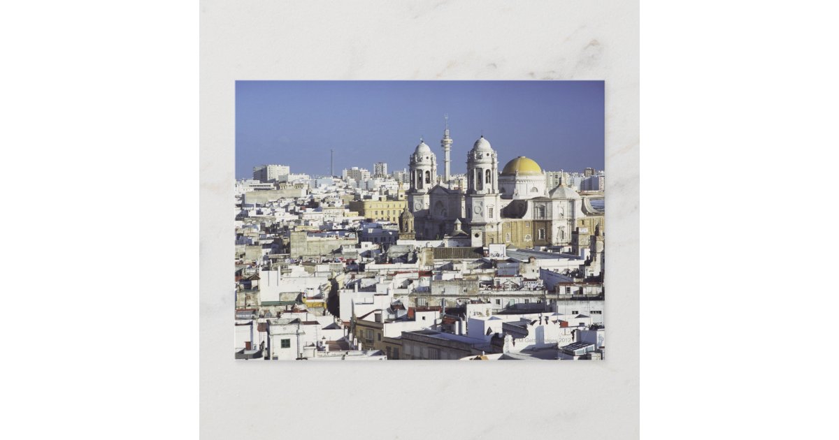 Cityscape of Cadiz, Spain Postcard | Zazzle