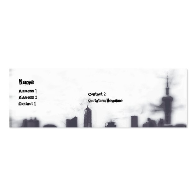Cityscape - Skinny Business Cards