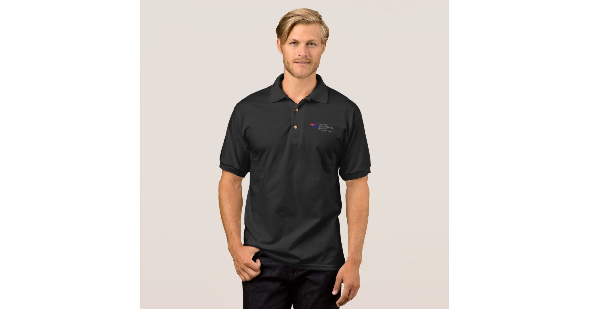CIU Black Men's Polo | Zazzle