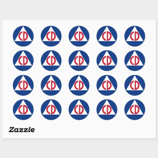 civil defense Sticker | Zazzle