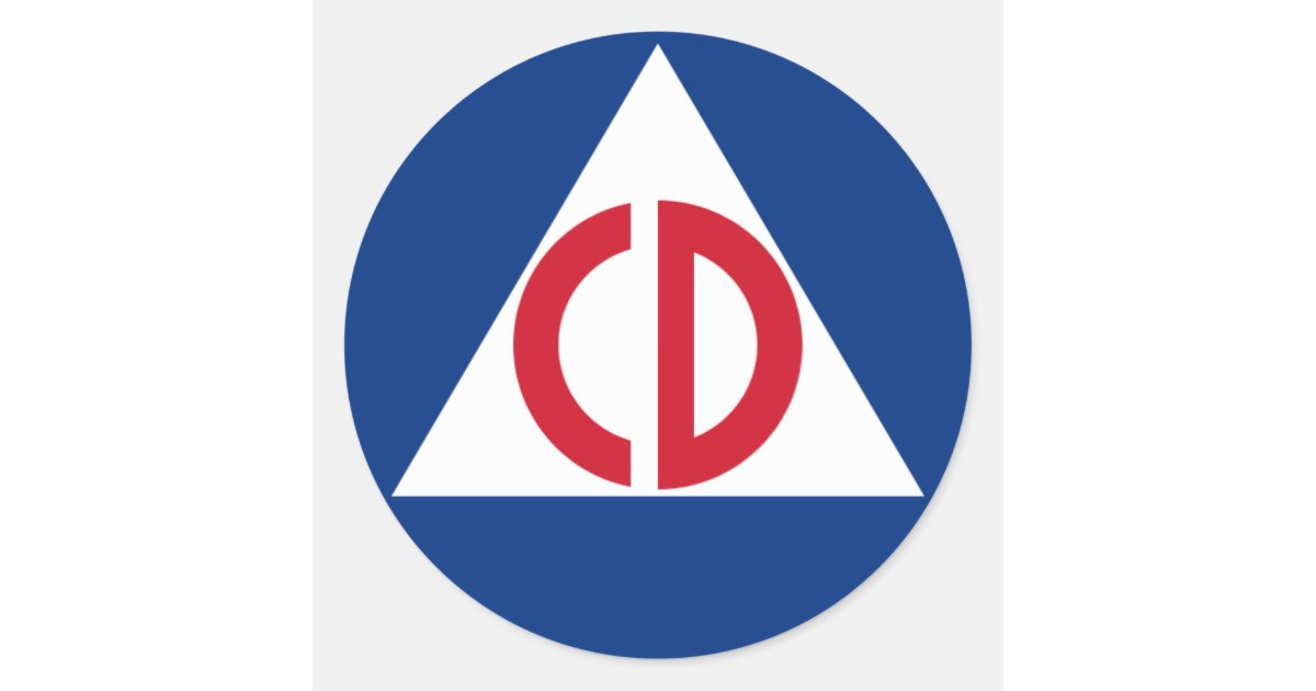 civil defense Sticker | Zazzle