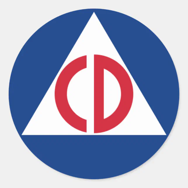 civil defense Sticker | Zazzle