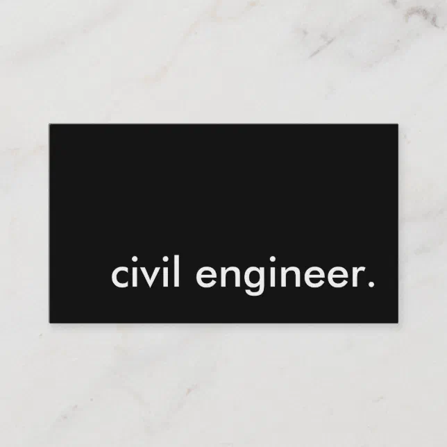 civil engineer. business card | Zazzle