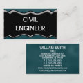 Civil Engineer Elegant Name Plate Business Card | Zazzle