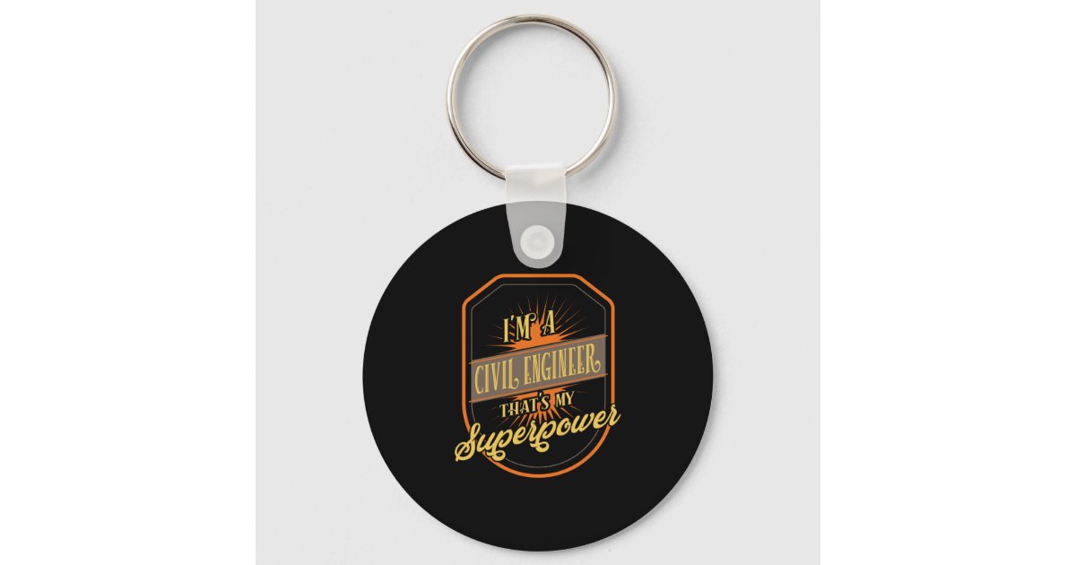 Civil Engineer Keychain | Zazzle