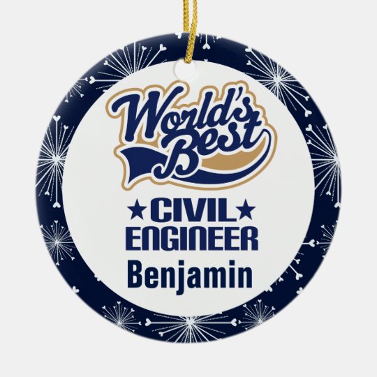 Civil Engineer Personalized Gift Ornament | Zazzle.com
