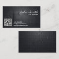 Civil Engineer QR Code Metal Business Card | Zazzle