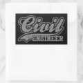 Civil Engineer Rectangular Sticker | Zazzle