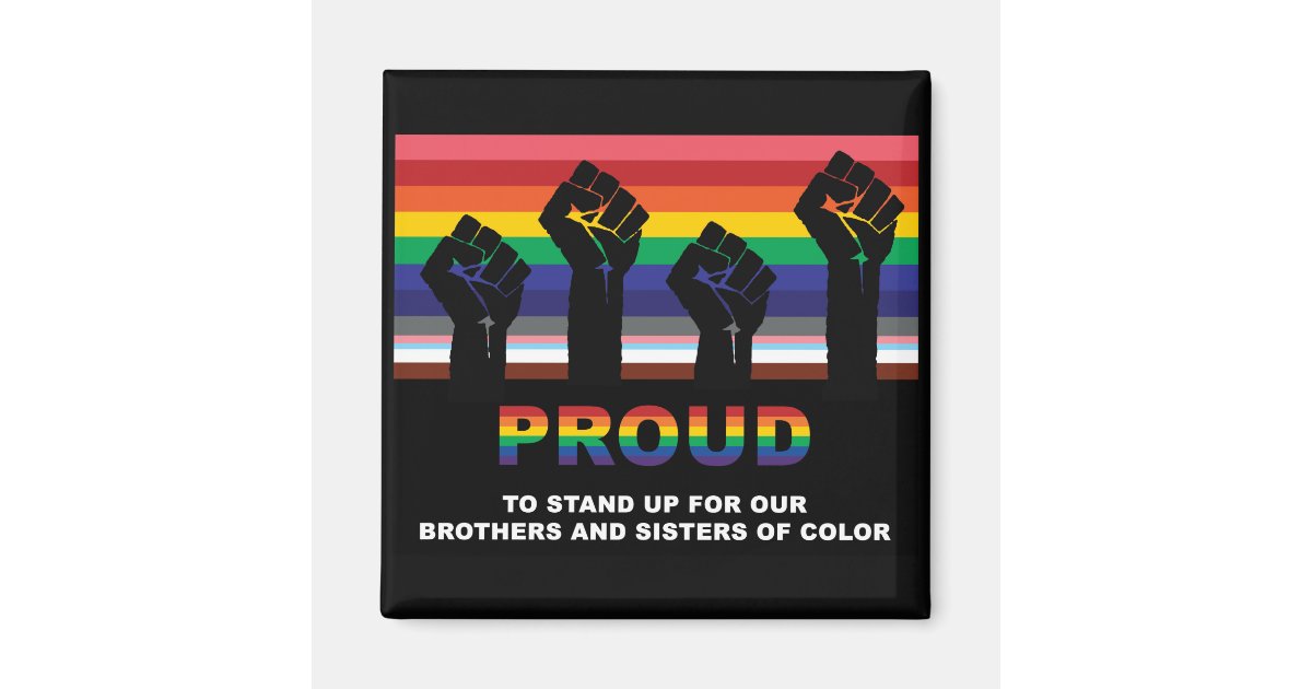 Civil Rights Pride Magnet - LGBTQA -BLM | Zazzle