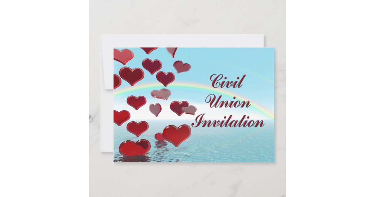 Civil Union Ceremony invitation | Zazzle