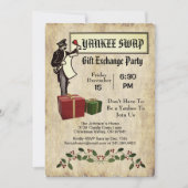 Civil Vintage Yankee Swap Gift Exchange Party, ZPR Invitation | Zazzle