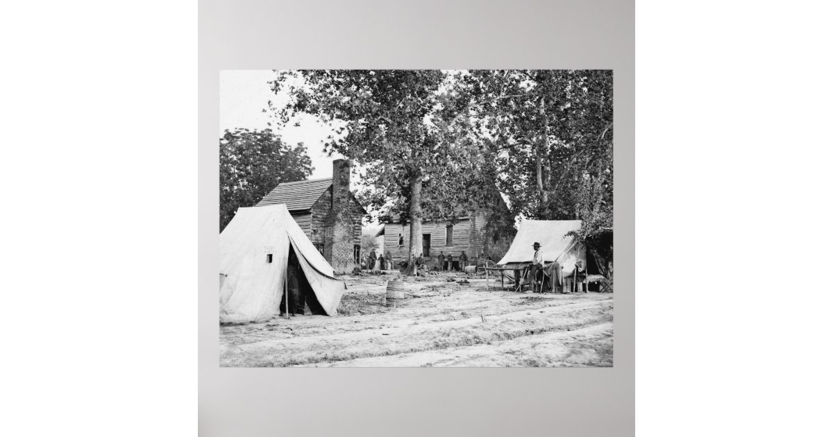 Civil War Battlefield Hospital, 1862 Poster | Zazzle