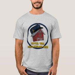 Civil War Breakfast Club Logo T-Shirt | Zazzle