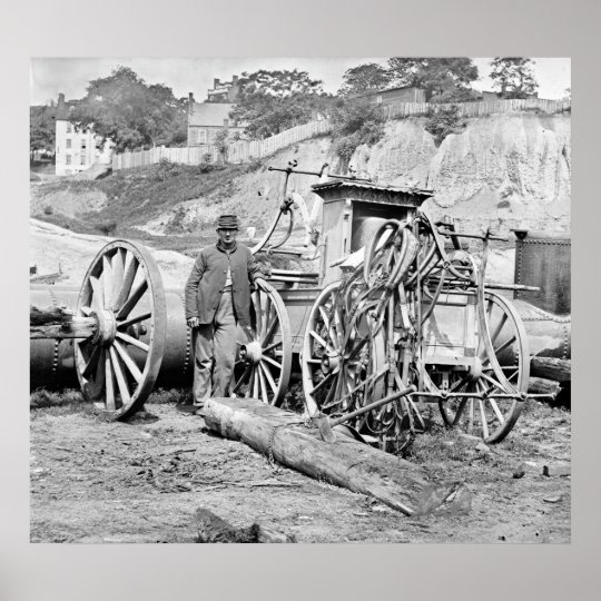 Civil War Fire Engine, 1865 Poster | Zazzle.com