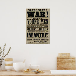 Civil War Recruiting Poster | Zazzle