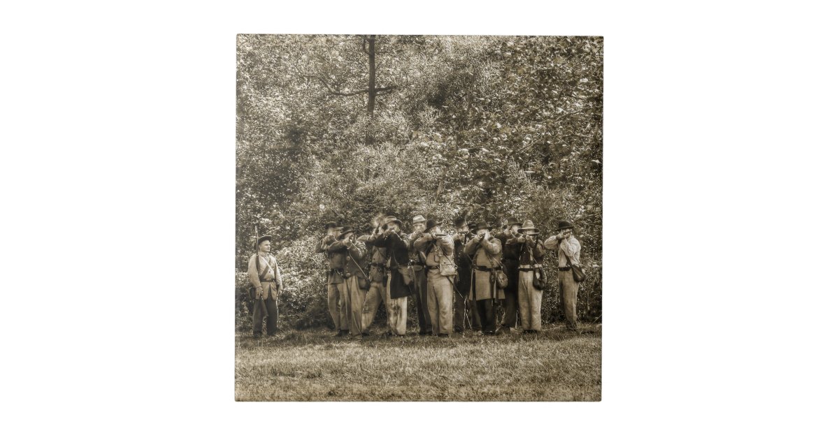Civil War Soldiers Ceramic Tile | Zazzle