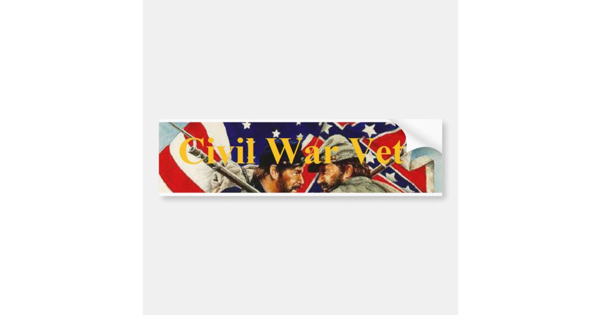 Civil War Veteran Bumper Sticker | Zazzle