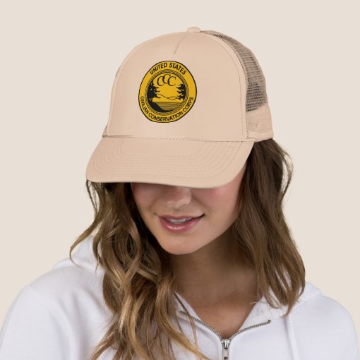 Civilian Conservation Corps CCC commemorative Trucker Hat | Zazzle