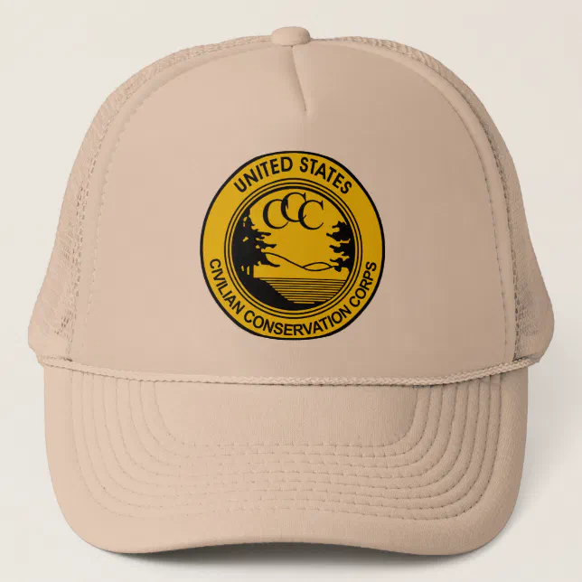 Civilian Conservation Corps CCC commemorative Trucker Hat | Zazzle