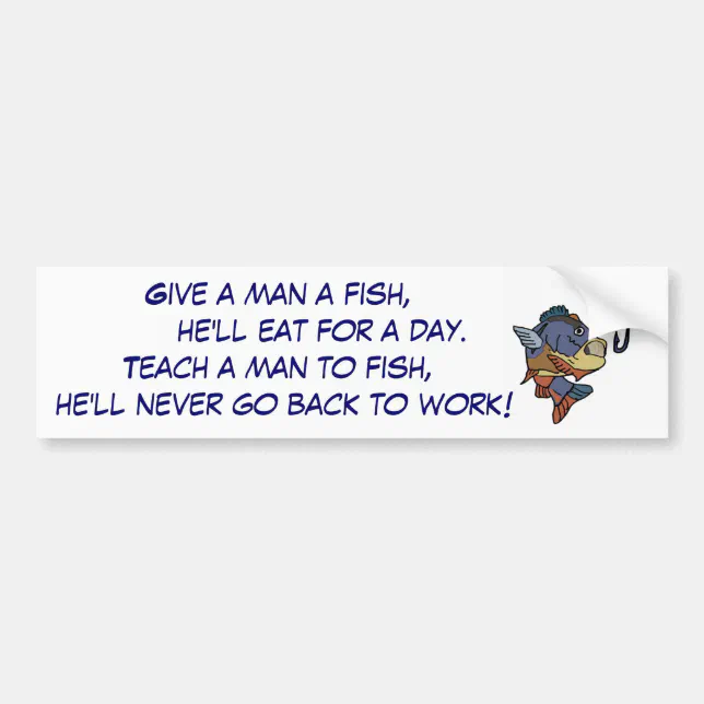 CK- Funny fishing bumper sticker | Zazzle