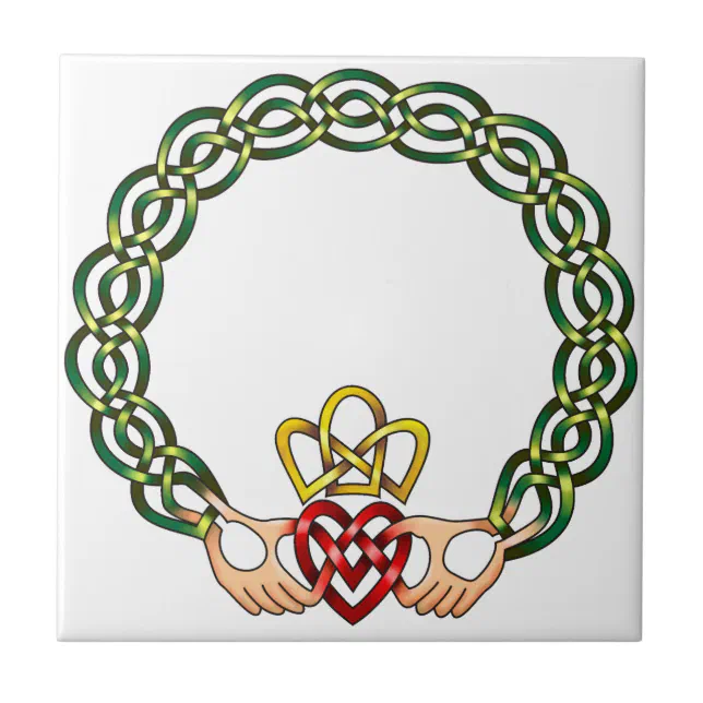 Claddagh Ceramic Tile | Zazzle