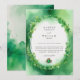 Claddagh ring clover wreath wedding invitation | Zazzle