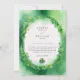 Claddagh ring clover wreath wedding invitation | Zazzle
