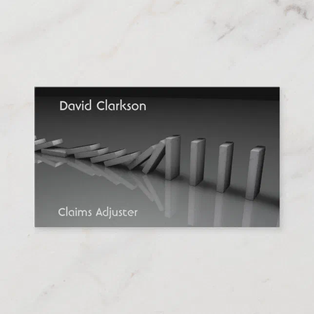 Claims adjuster insurance sales business cards | Zazzle