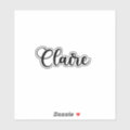 Claire Name - Handwritten Calligraphy Sticker | Zazzle