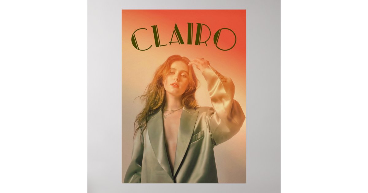 Clairo green poster | Zazzle