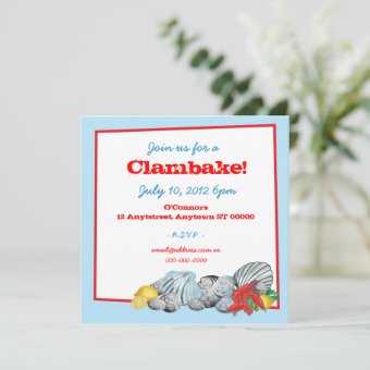Clambake Invitation | Zazzle