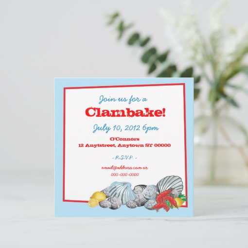 Clambake Invitation | Zazzle