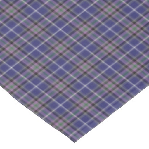 Clan Alexander Tartan Blue and Purple Plaid Tablecloth | Zazzle