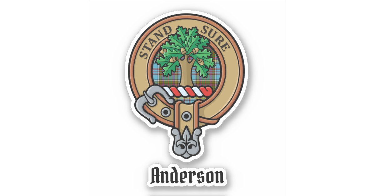 Clan Anderson Crest Sticker | Zazzle