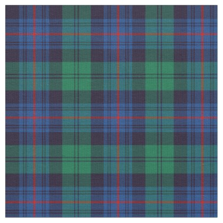 Clan Bell Tartan Fabric | Zazzle