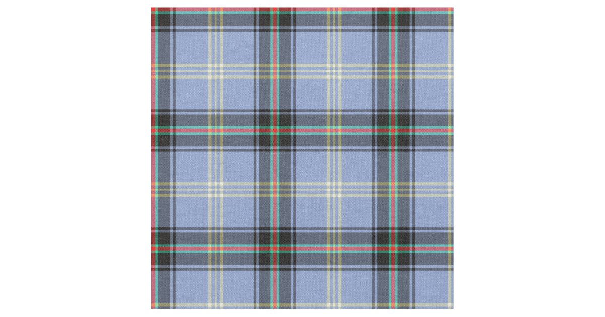 Clan Bell Tartan Fabric | Zazzle