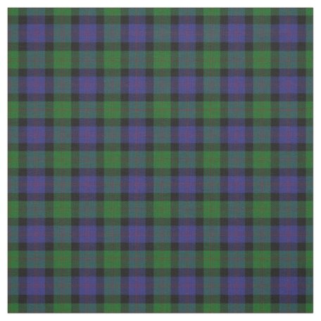 Clan Kidd Red Green Blue Scottish Tartan Plaid Fabric | Zazzle